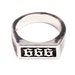 Silver 666 Ring for Men Women Devil Jewelry, Satanic Gifts, Cool Urban ...