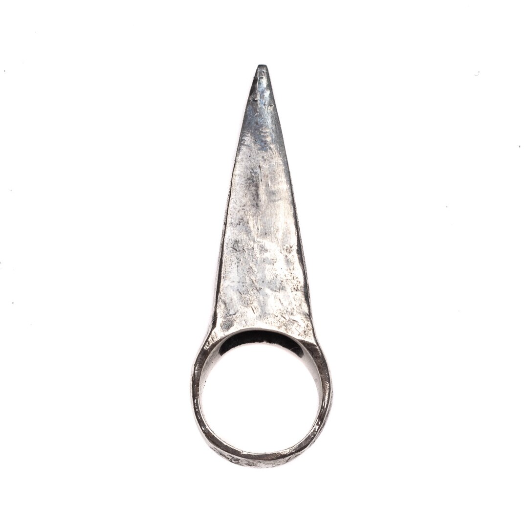 Large Silver Spike Ring, Gothic Ring, Rocker Ring, Heavy Metal Ring ...