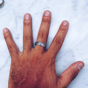 Indonesian Rings | Rings With Writing, Balinese Sterling Silver Band ...