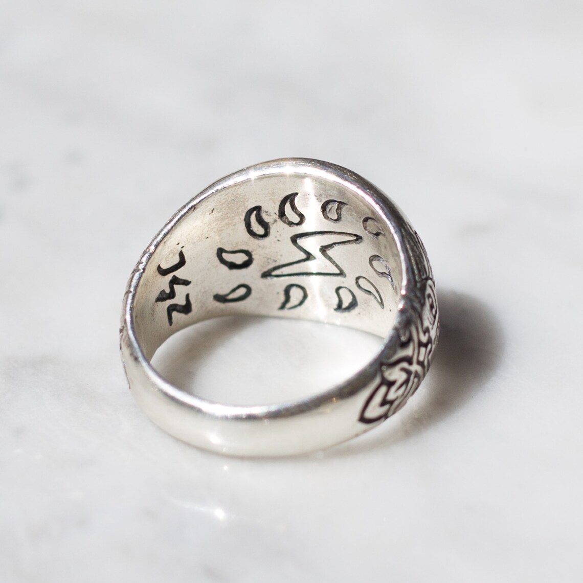 Ring With Crown and Sun Sterling Silver Pinky Ring Sun Rise - Etsy