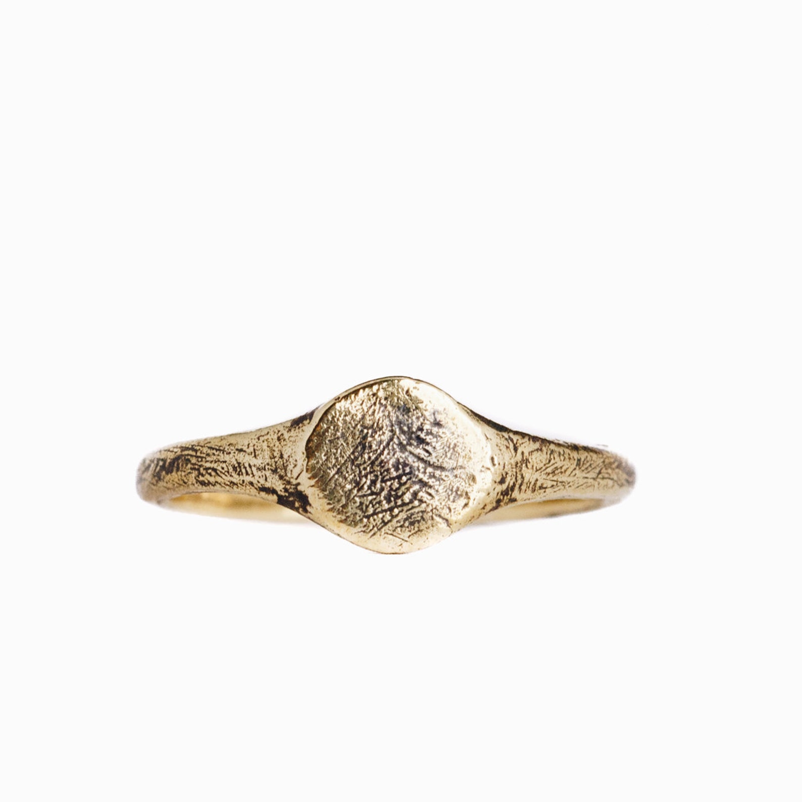 Brass Rustic Ring Minimal Simple Rugged Ring Handmade - Etsy