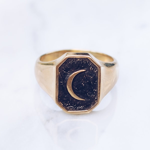 Moon Ring - Etsy