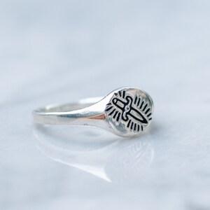 Mini Silver Knife Ring | Engraved Dagger Jewelry, Pinky Ring, Round ...