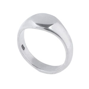 Flat Face Ring Silver | Simple Ring for Women, Minimalist Ring, 925 ...