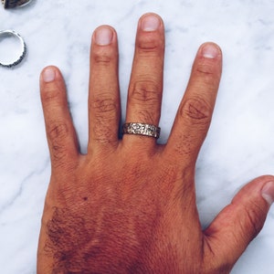 Indonesian Ring | Balinese Gold Brass Band Ring, Mens Pinky Ring, Rings ...