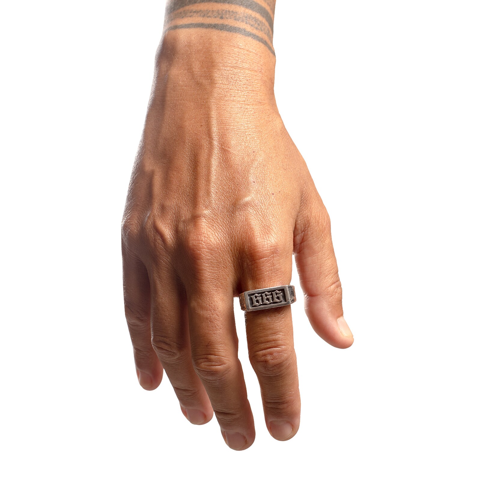 Silver 666 Ring for Men Women Devil Jewelry Satanic Gifts - Etsy