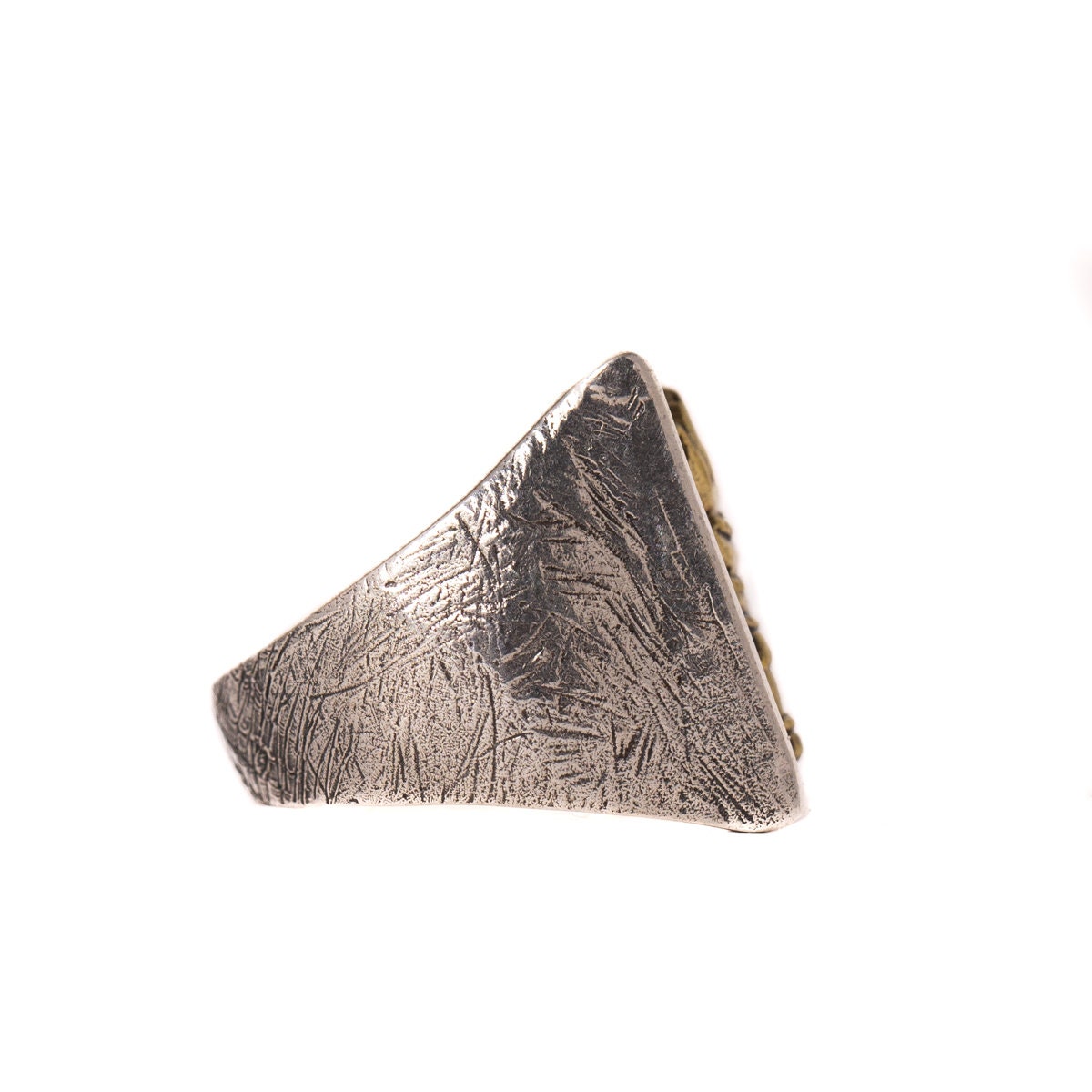 Enlightenment Torch Ring Sterling Silver and Brass Vintage - Etsy