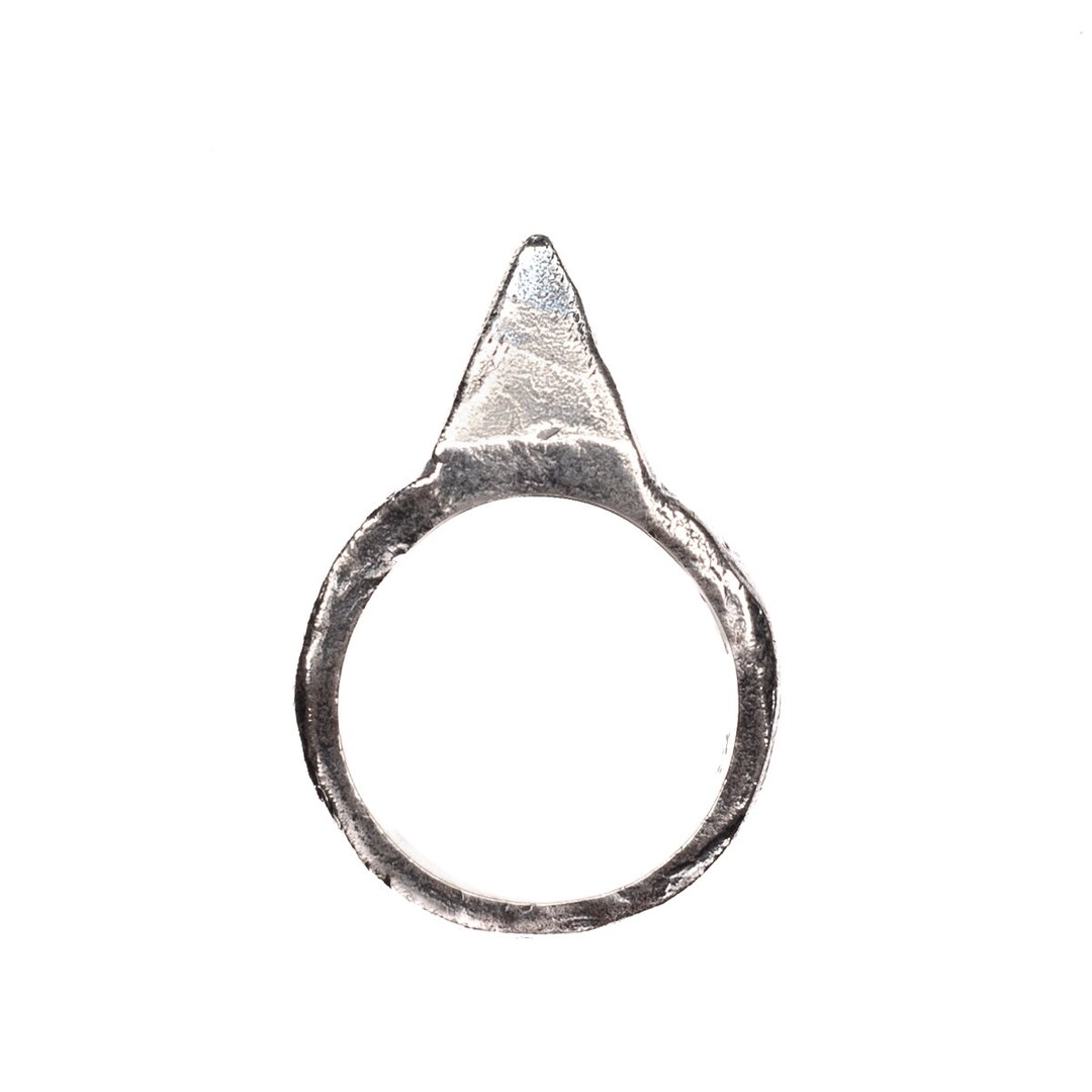 Small Spike Ring, Sterling Silver Jewelry, Gothic Ring, Metalcore ...