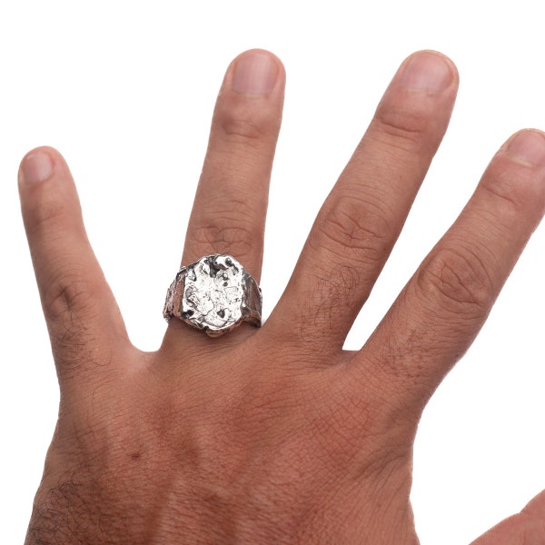 Artistic Silver Ring - Etsy