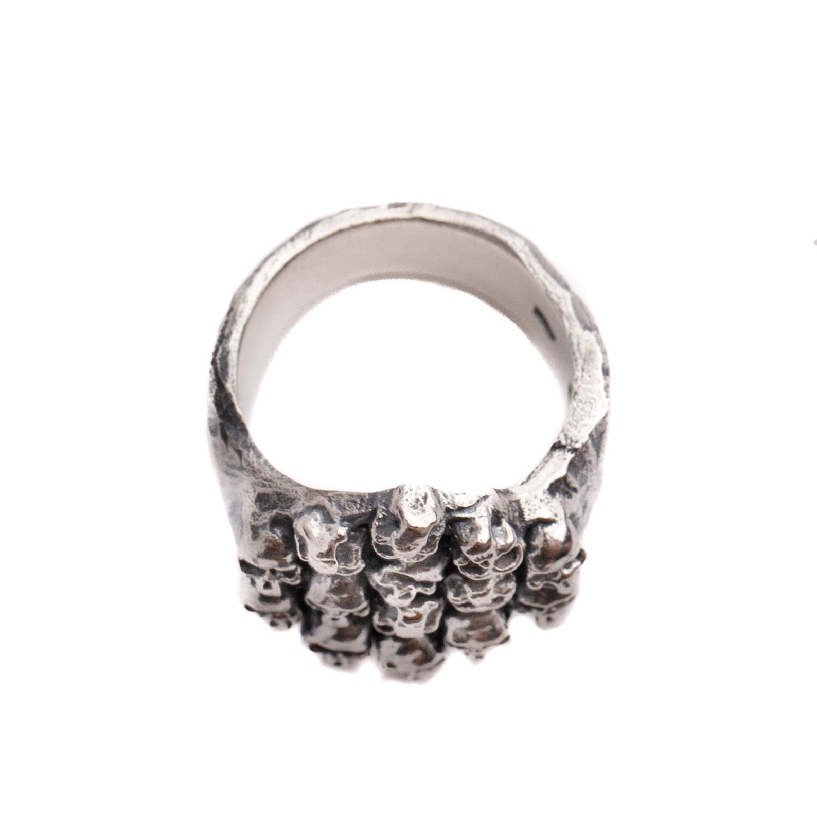 Gothic Rings for Men Silver Skull Ring Men Cool Rings Punk - Etsy