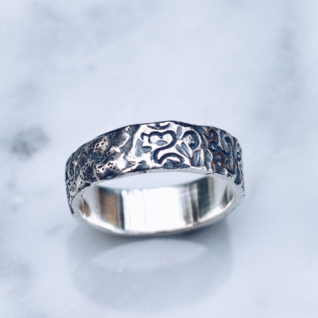 Indonesian Rings | Rings With Writing, Balinese Sterling Silver Band ...