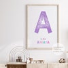 Personalized Name Print, Printable Name Art, Printable Wall Art, Boys ...