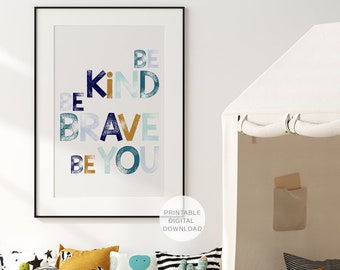 Be Brave Wall Art | Etsy