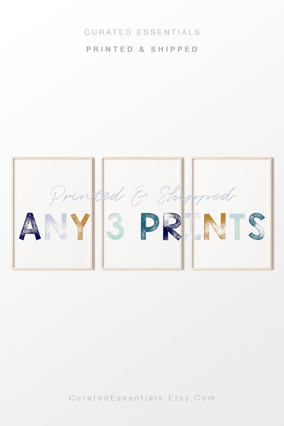 Set of 3 Prints Choose Any 3 Prints From My Shop to Print | Etsy
