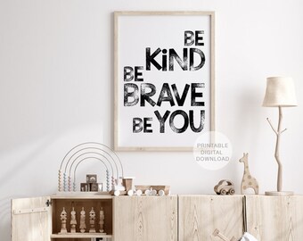Be Brave Wall Art | Etsy