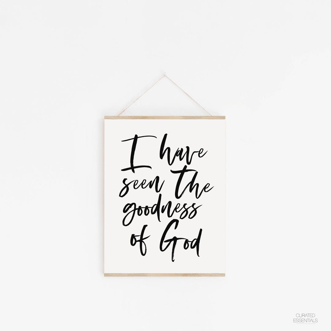 The Goodness of God Lyrics Wall Art, Digital Christian Art, Nursery ...