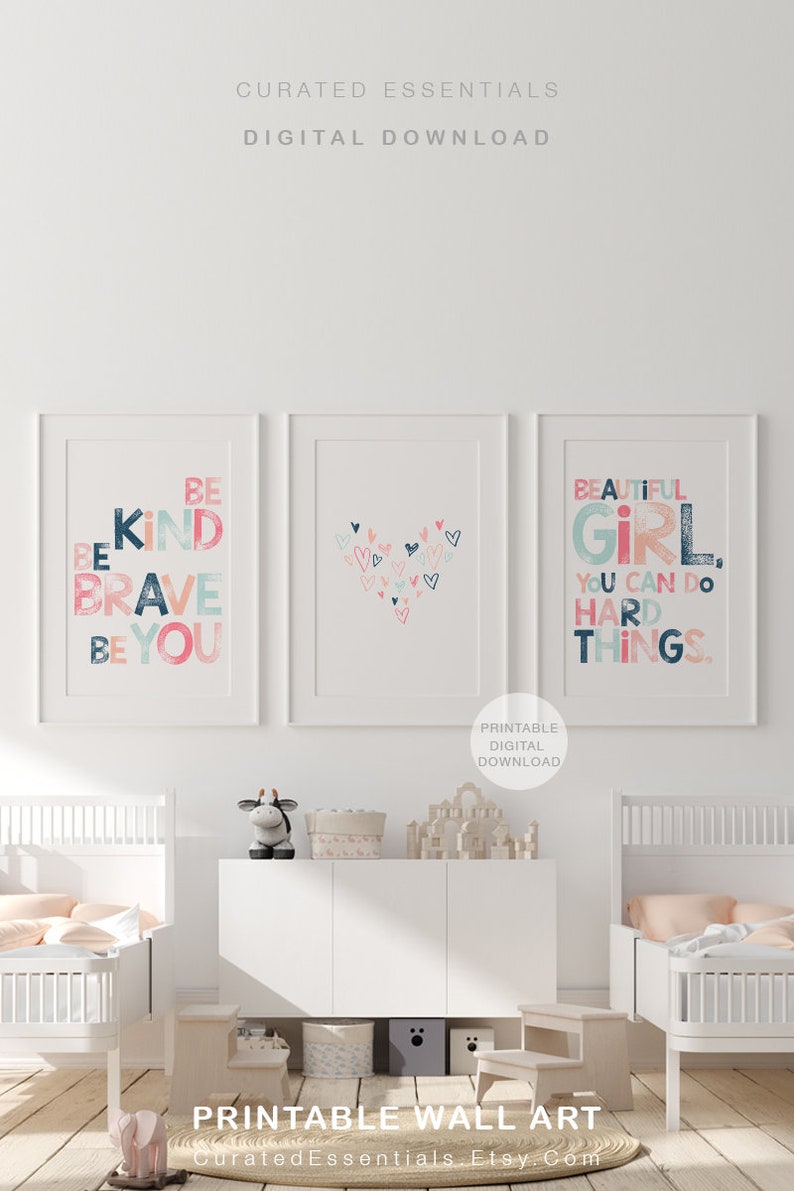 Set of 3 Girls Printables Empowering Prints for Girls Girls - Etsy