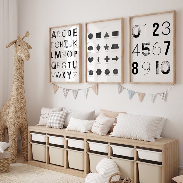 Black and White Nursery Decor - Etsy