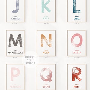 Custom Color Name Print, Choose Your Color Printable Name Art, Nursery ...