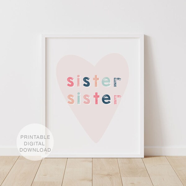 Sisters Wall Art - Etsy
