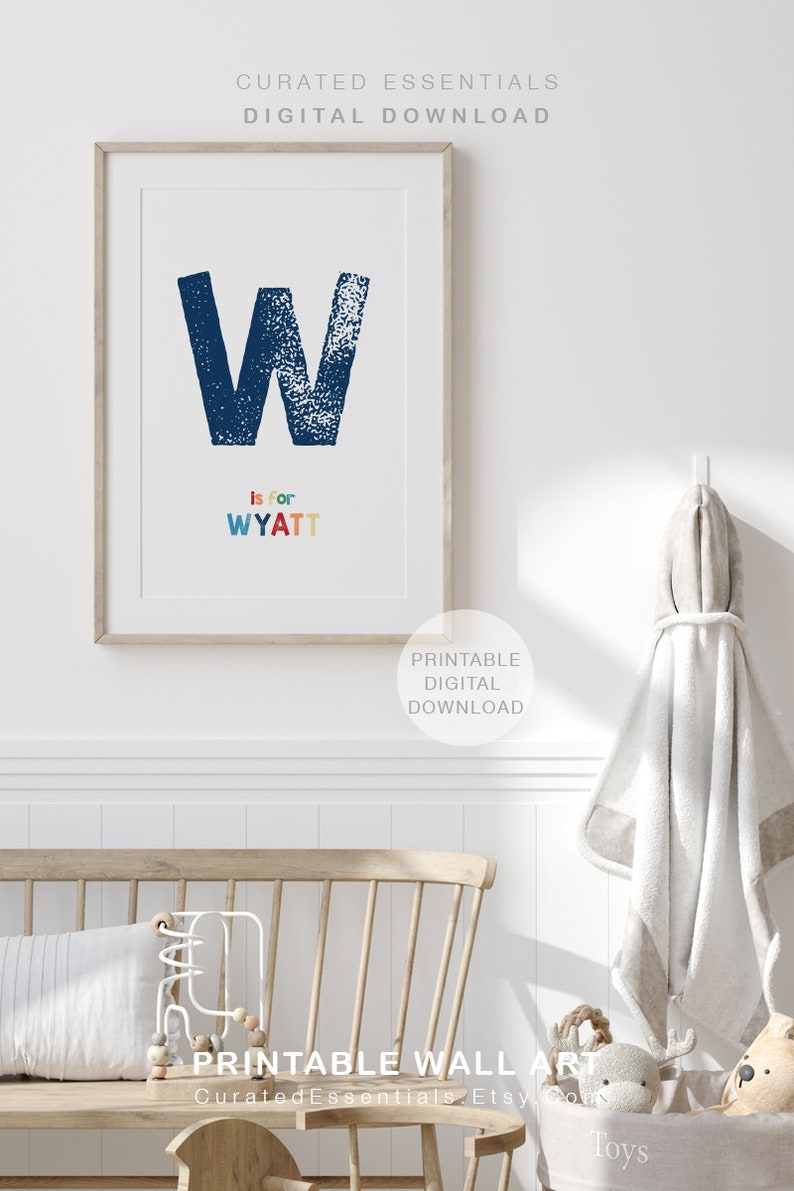 Personalized Name Print Printable Name Art Printable Wall - Etsy