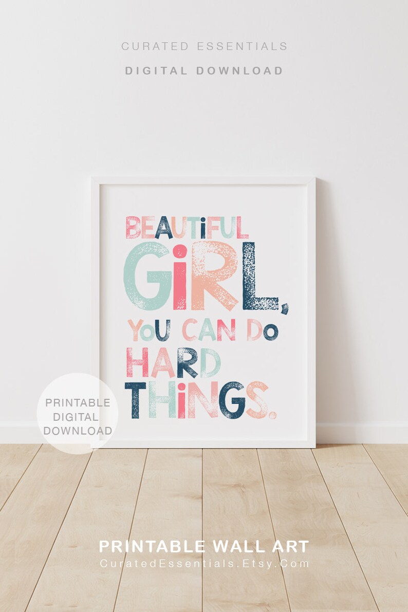 Set of 3 Girls Printables Empowering Prints for Girls Girls - Etsy