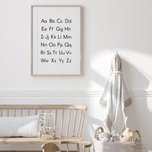 Alphabet Poster, Upper and Lowercase ABC Poster, Handwriting Chart ...
