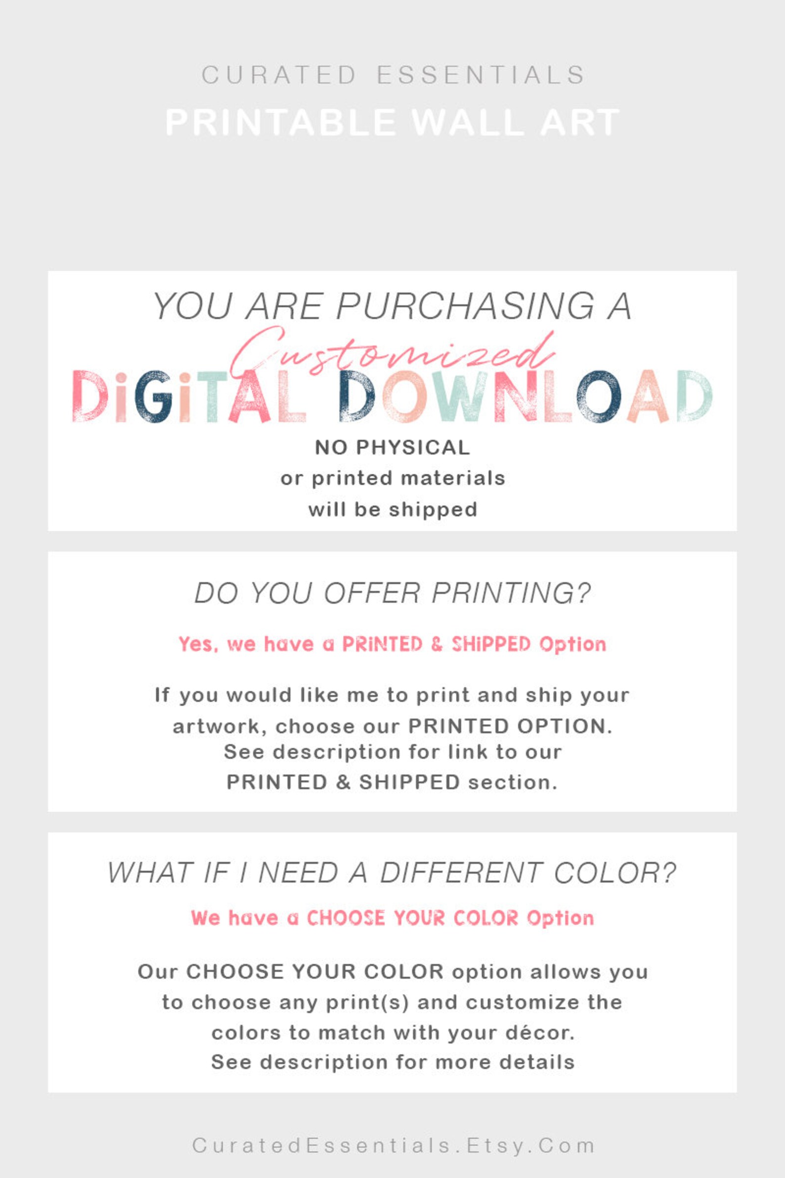 Boho Custom Name Art Print Printable Wall Art Nursery Decor - Etsy