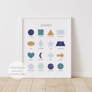 Playroom Wall Decor Educational Posters Set of 3 Prints - Etsy