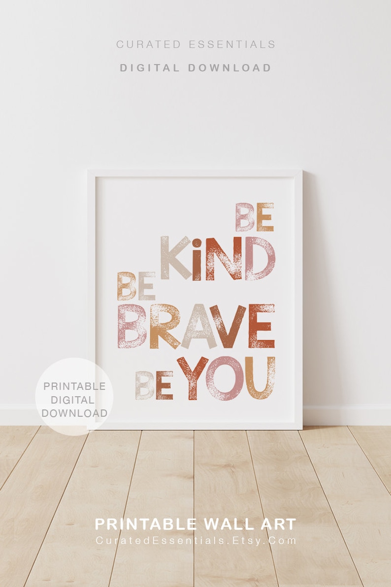 Boho Set of 3 Girl Quotes Printable Wall Art Empowering - Etsy