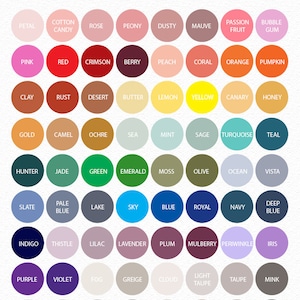 Custom Color Name Print, Choose Your Color Printable Name Art, Nursery ...