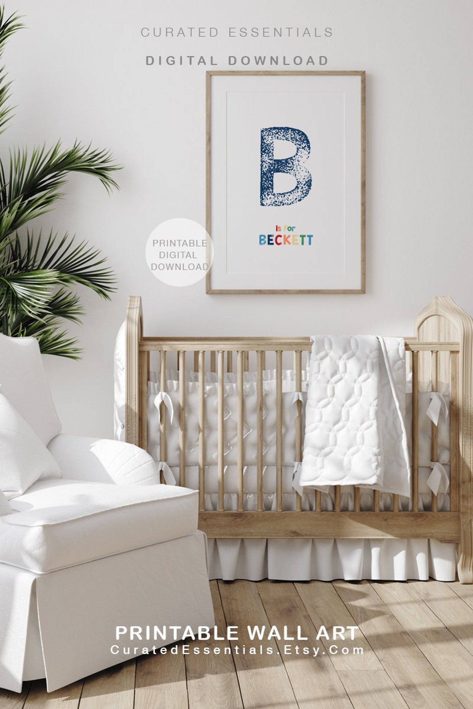 Personalized Name Print Printable Name Art Printable Wall - Etsy