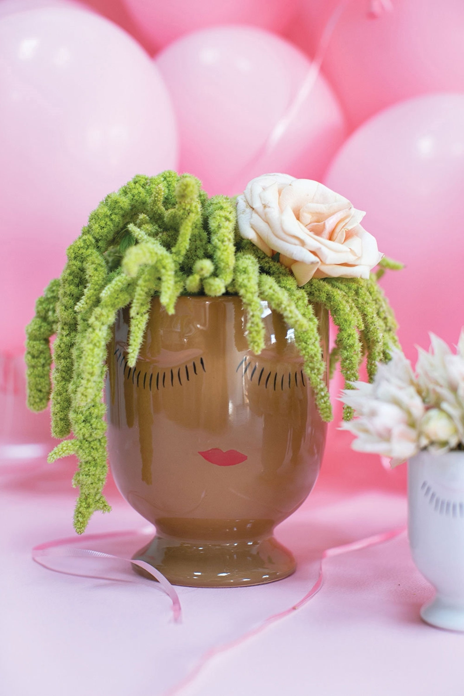 Medium Celfie Vase Face Pot Planter for Cacti or Succulent Plant; Makes ...