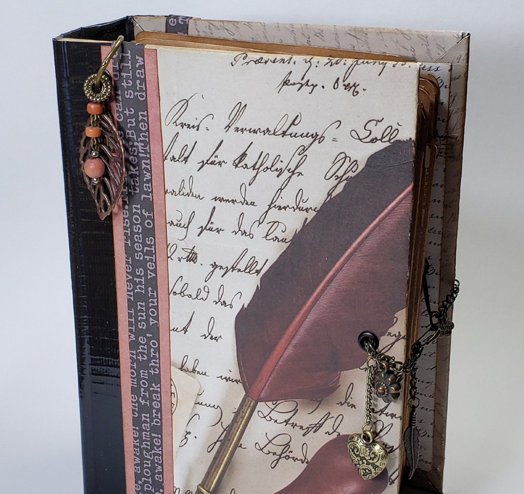 Mini Album CARTE POSTALE Hard Cover 7.75 X 5.75 Gift Scrapbook Diary ...