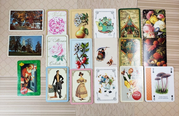 PLAYING CARD BONANZA 35 Playing Cards for Scrapbooking | Etsy