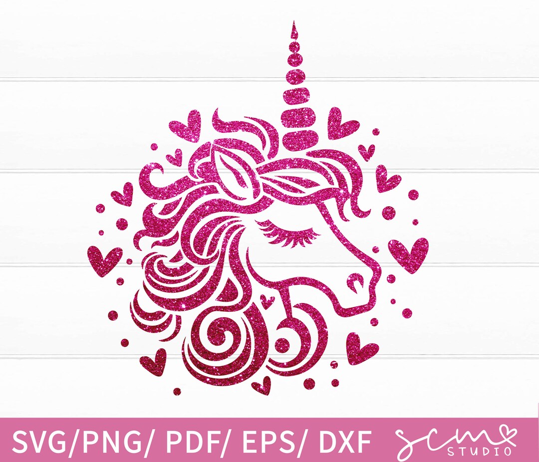 Valentine Heart Unicorn SVG Cut Files/ Unicorn and Heart SVG/ Kids ...