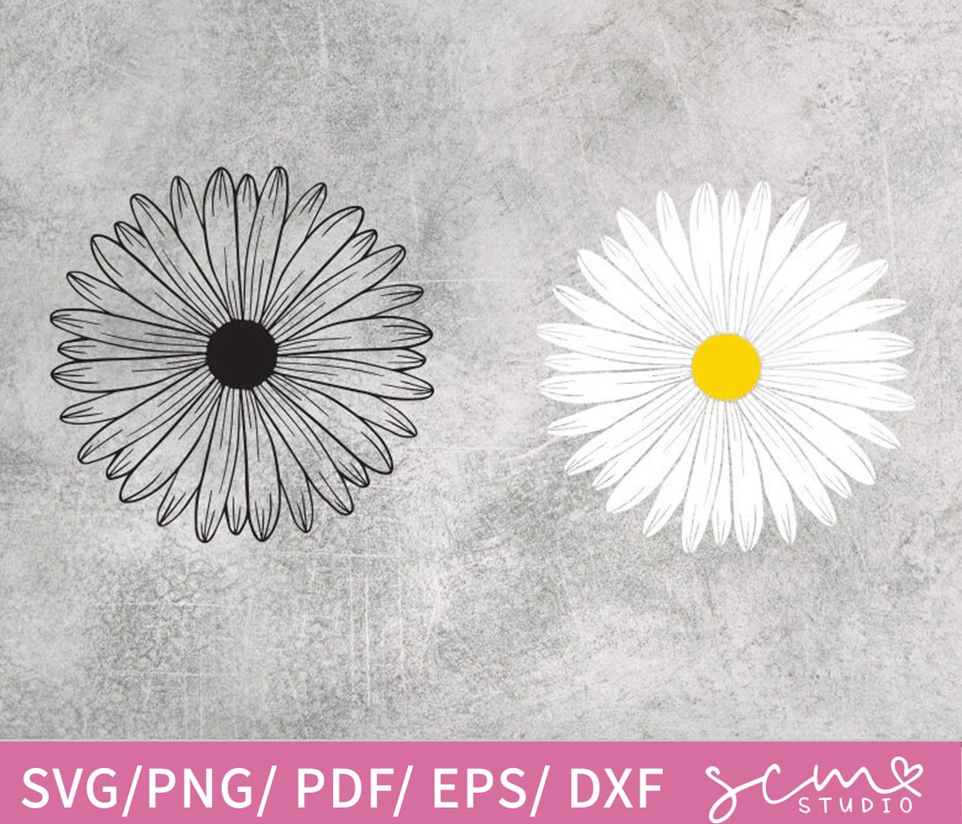 Daisy Svg,daisy Cut File,daisy Silhouette,daisy Clipart, Flower Svg ...
