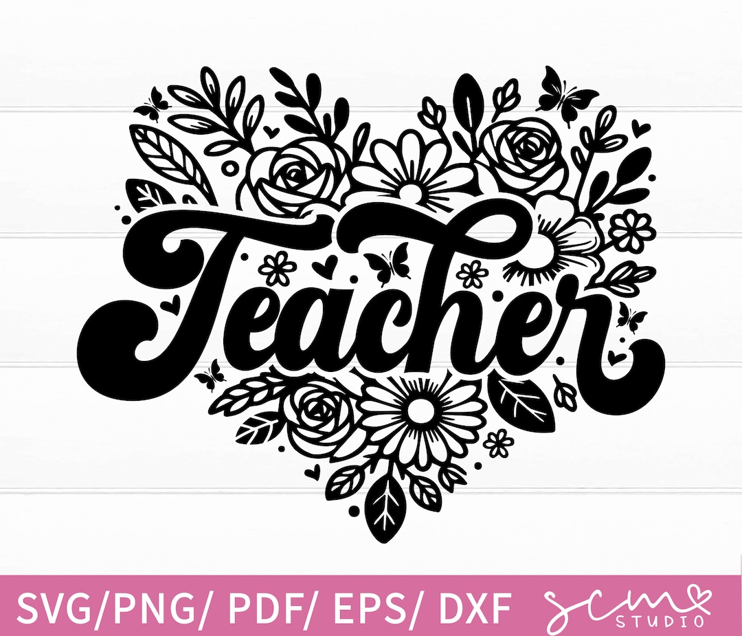 Teacher SVG Cut Files/ Teacher Design/ Teacher Shirt Svg Cut Files ...