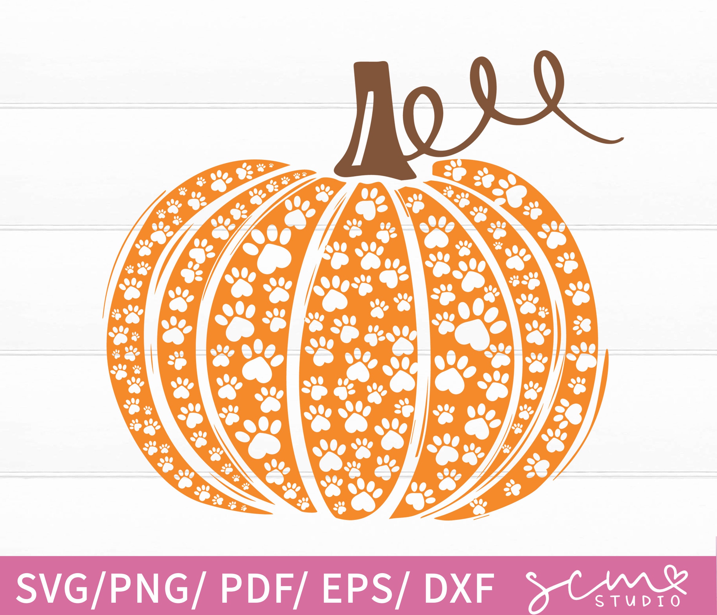 Paws Dog and Cat Pumpkin SVG Cut Files/ Pumpkin Season SVG - Etsy