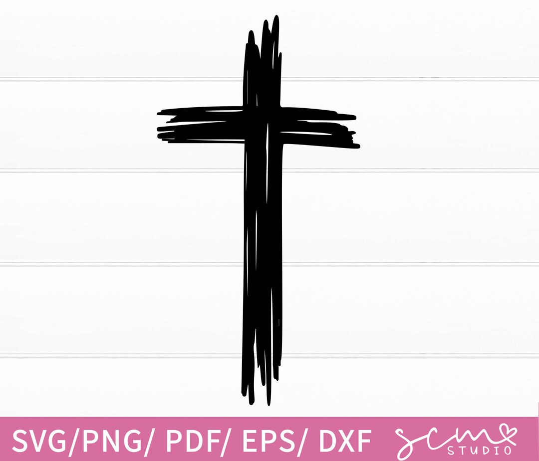 Retro Cross SVG Cut Files/ Christian Svg Design/ Cross Christian Svg ...