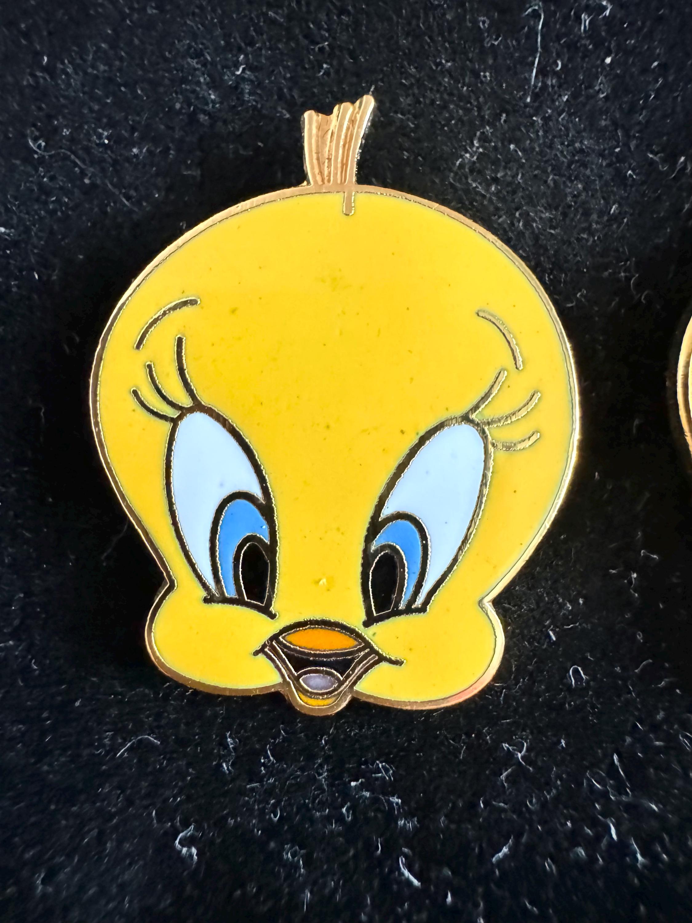 Tweety Bird Looney Tunes 3 Enamel Pin Set - Tweety Faces Vintage 1999 ...
