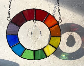 Stained Glass Color Wheel - Etsy