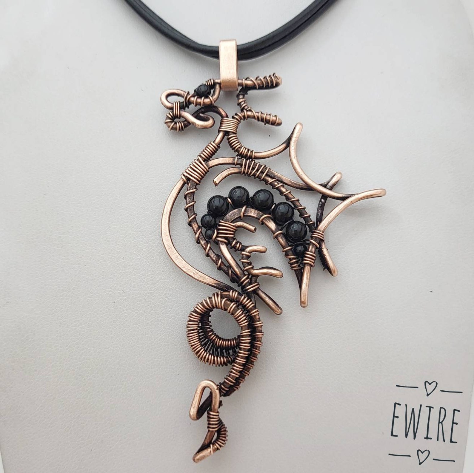 Dragon Copper Pendantwire Wrapped Dragon Handmade - Etsy