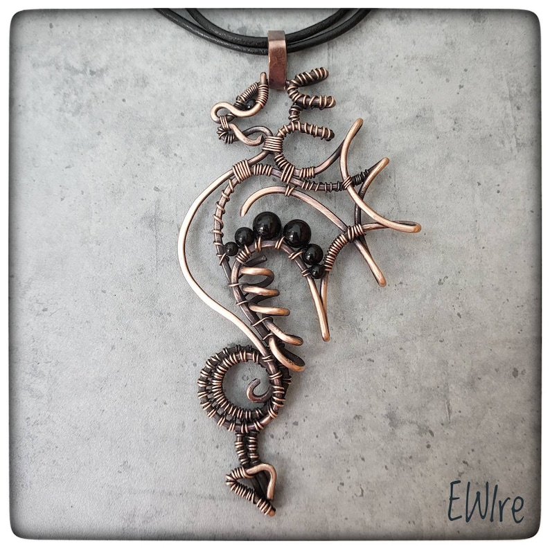 Dragon Copper Pendant,wire Wrapped Dragon, Handmade Dragon,artisan ...