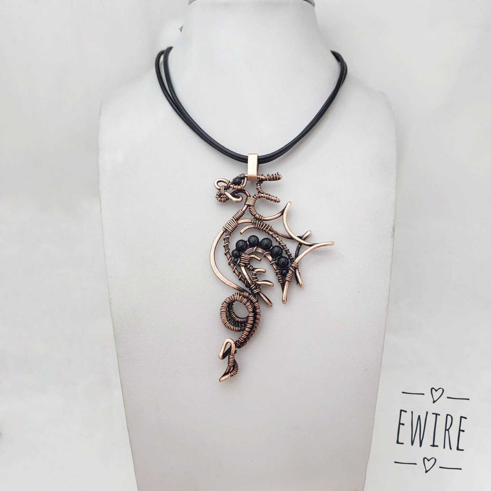 Dragon Copper Pendantwire Wrapped Dragon Handmade - Etsy