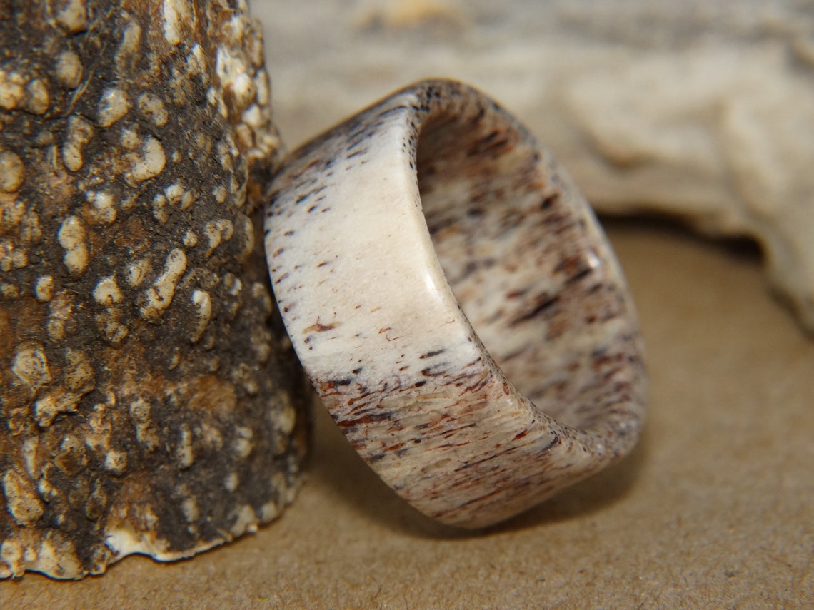 Antler Ring natural Deer Antler | Etsy