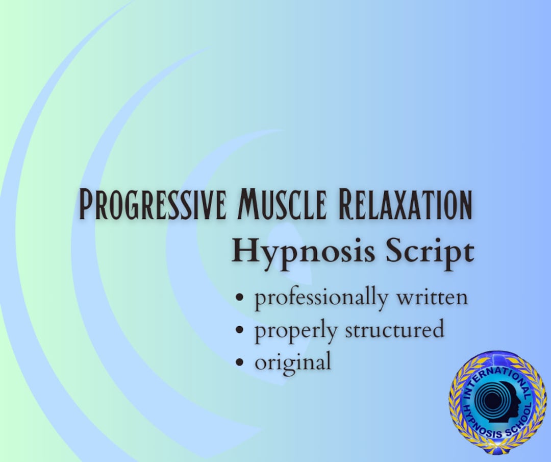 Progressive Muscle Relaxation Hypnosis Script Instant Download - Etsy