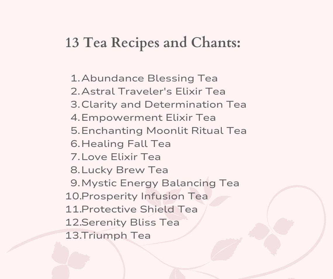 Tea Magic Recipes & Chants II Magical Cooking Video Class II Guided ...