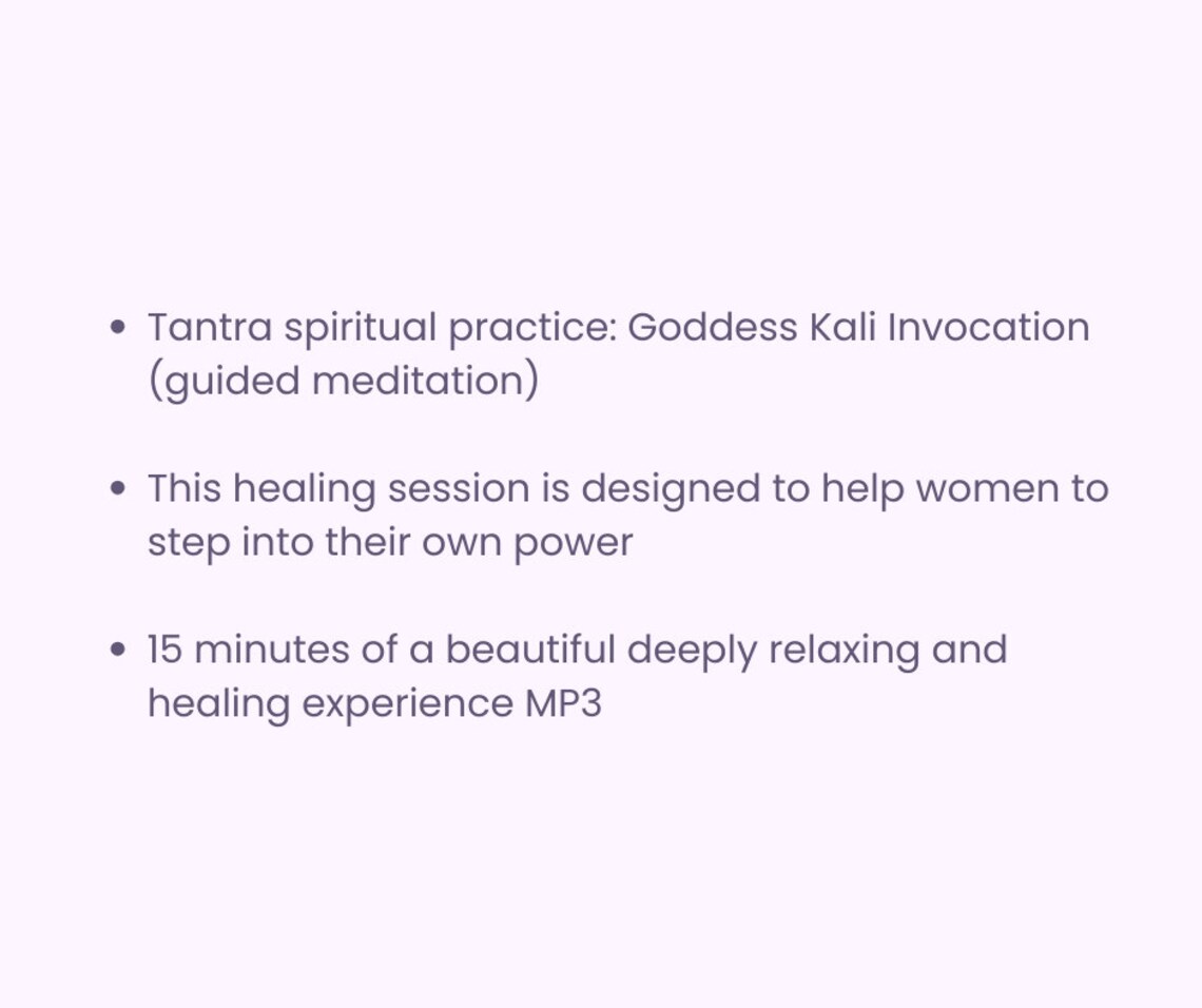Goddess Kali Invocation Tantric Spiritual Practice Guided Meditation ...