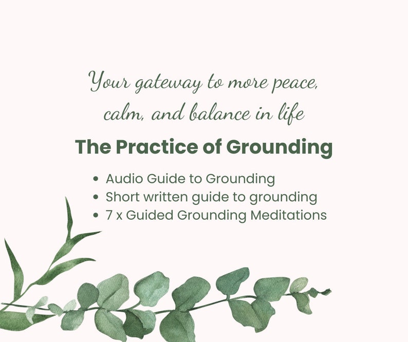 Grounding Practice 7 Guided Meditations Audio Guide - Etsy